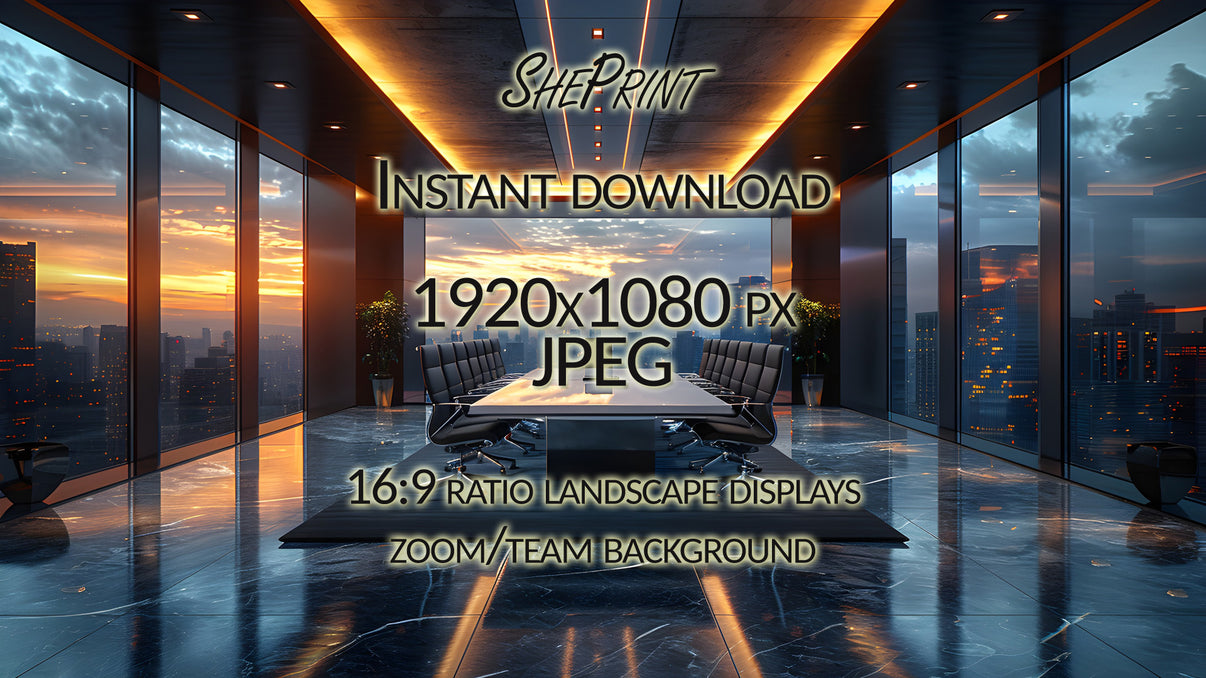 Zoom Background, Luxury Office, Original and Blur, Virtual Background ...
